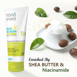Nano Shield Niacinamide SPF 50 PA+++ Sunscreen Lotion – Olefia Limited